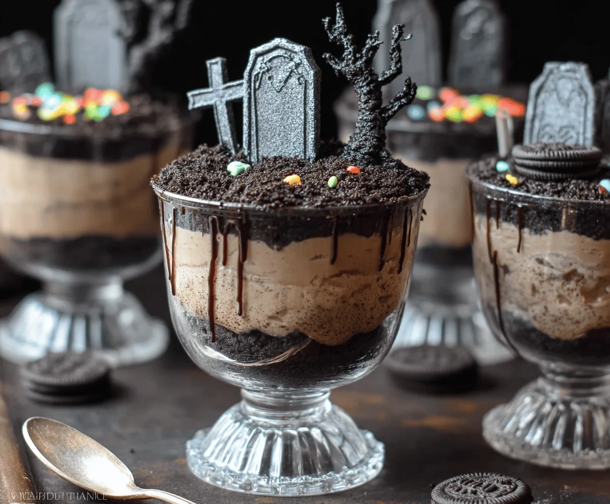 Easy Graveyard Dirt Cups Recipe