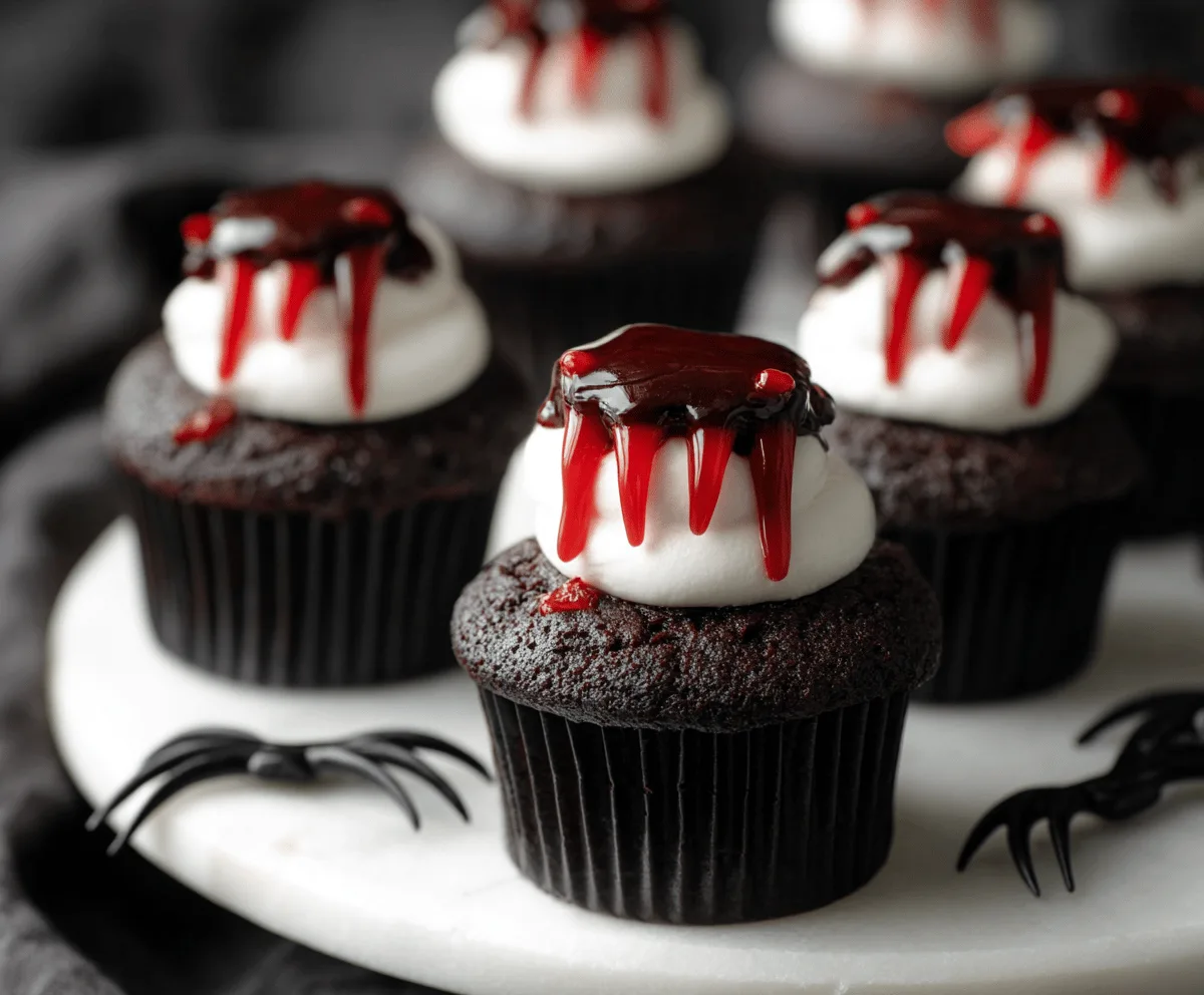 Vampire Bite Halloween Cupcakes Recipe