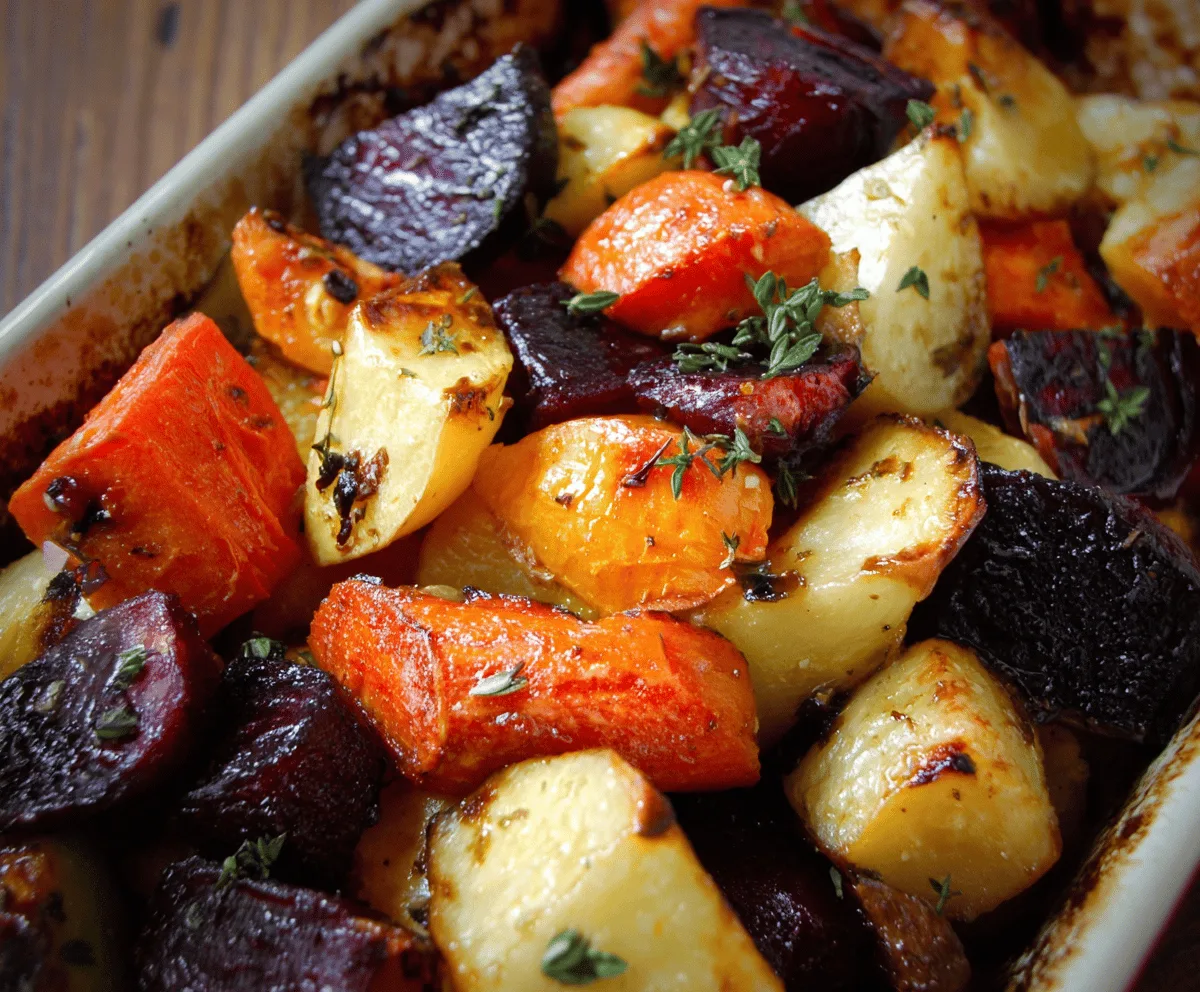 Easy Roasted Root Vegetables
