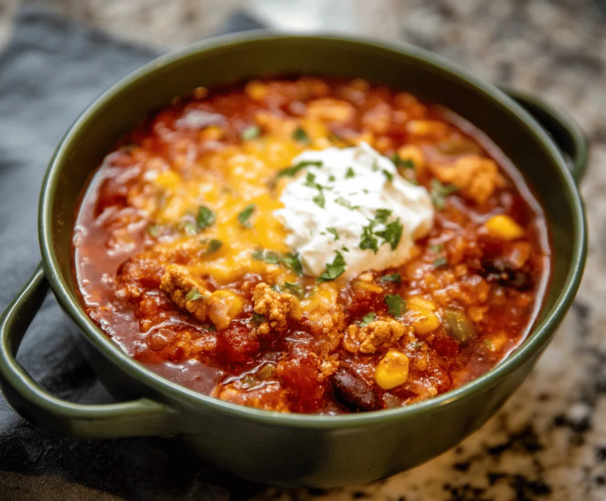Easy Spicy Turkey Chili Recipe