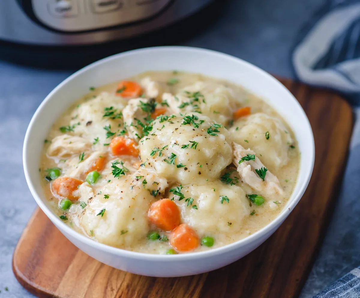 Easy Instant Pot Chicken & Dumplings
